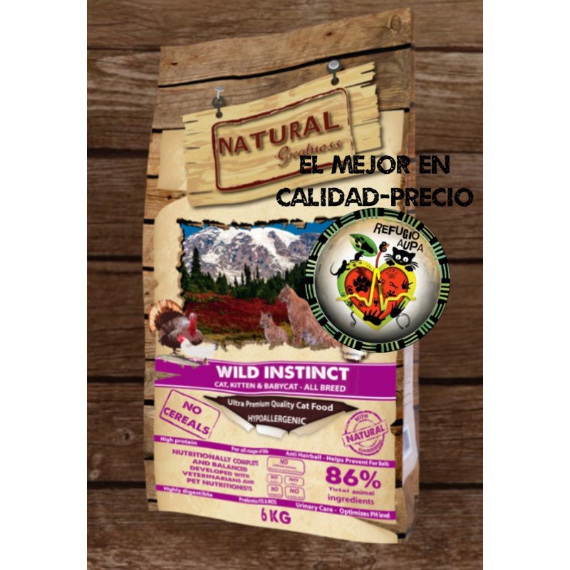 Natural Greatness Wild Instinct Medium Gatos 100% natural
